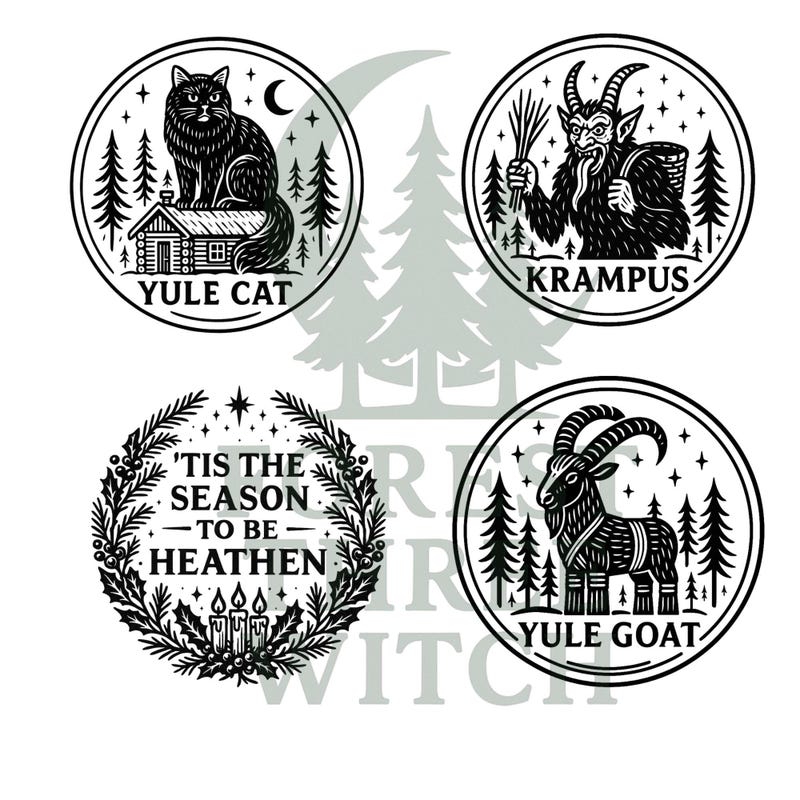 Svg Yule Christmas Card - Etsy