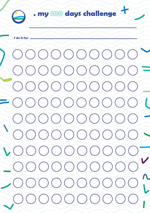100 Day Challenge Tracker | Printable Habit and Goal Planner PDF | Self ...