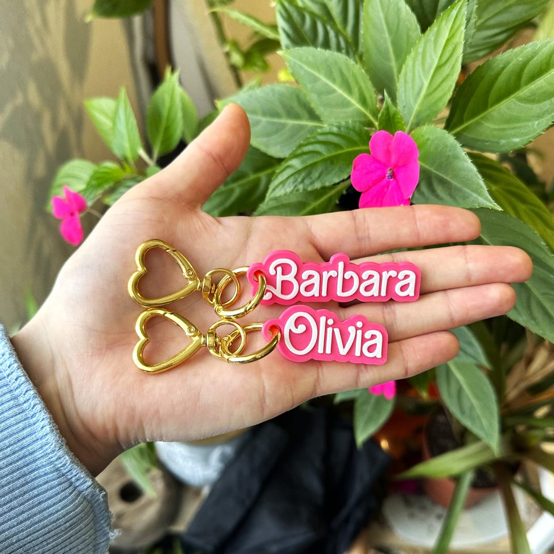Personalised Doll Inspired Keychain - 3D Printed Keyring - Princess ...