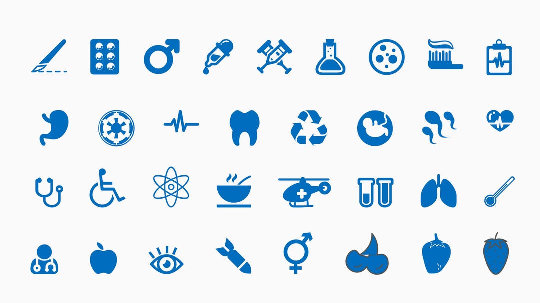 New Custom Medical Recolorable Icons, Nurse Medical Powerpoint Icons ...