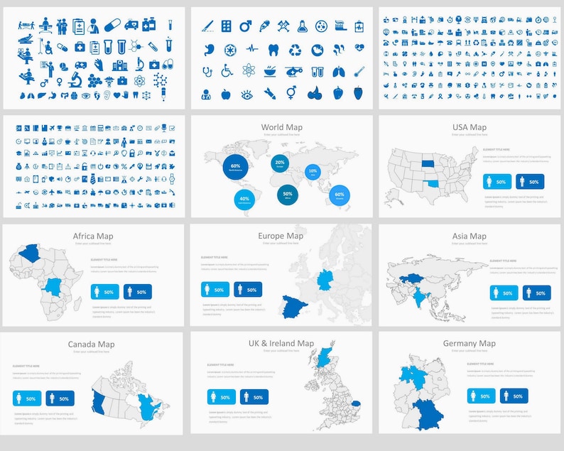 New Custom Medical Recolorable Icons, Nurse Medical Powerpoint Icons ...