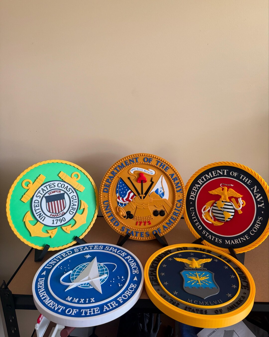 Custom Military & First Responder Wall Plaques – 3D Printed Home Decor ...