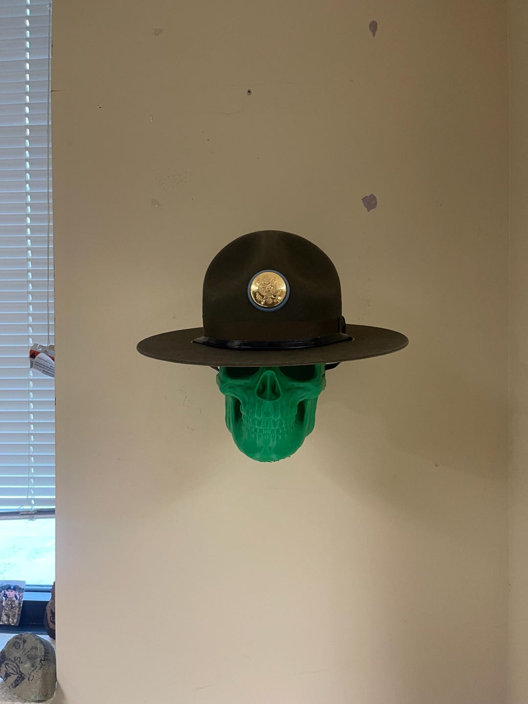 3D Printed Skull Hat Stand - Etsy