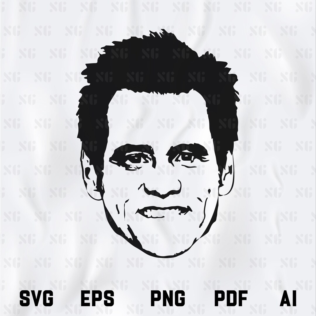 Jim Carrey Comedian Actor Stencil Black and White SVG Portrait Design ...