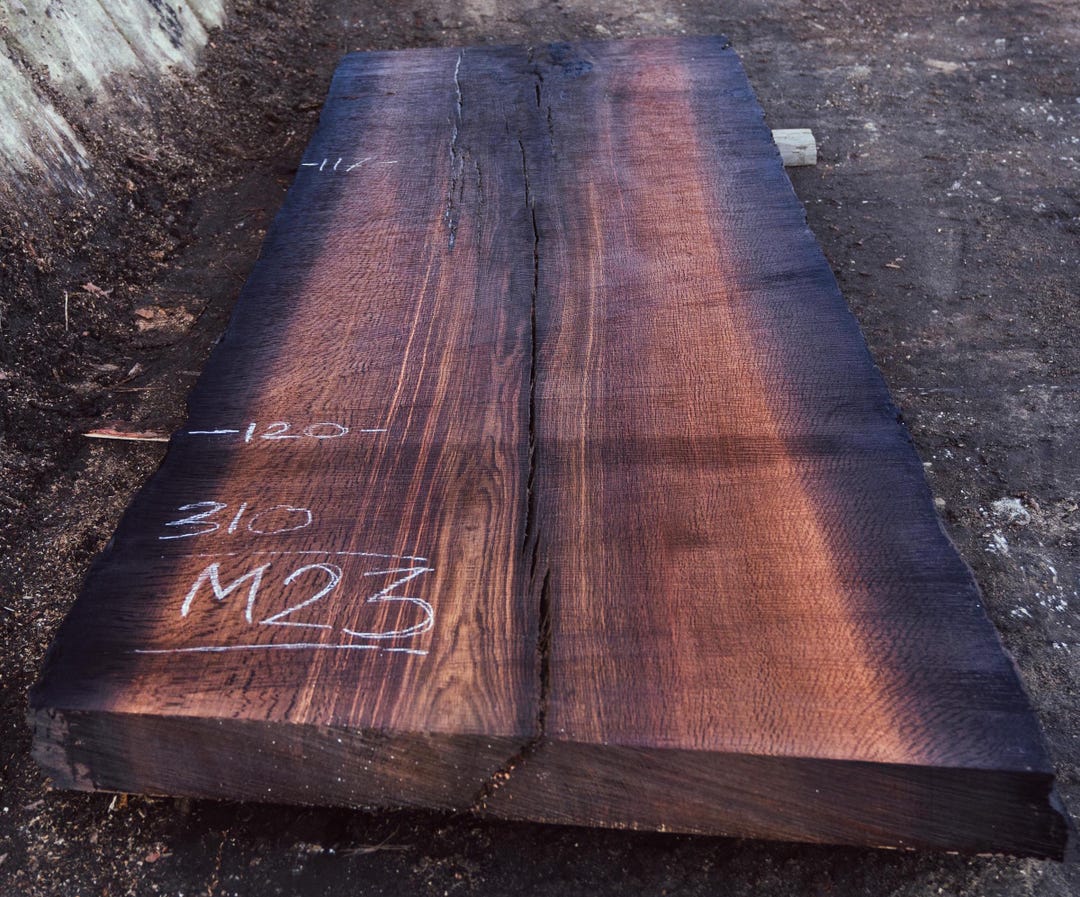 Large Live Edge Slab Wood Black Bog Ancient Antique Oak - Etsy