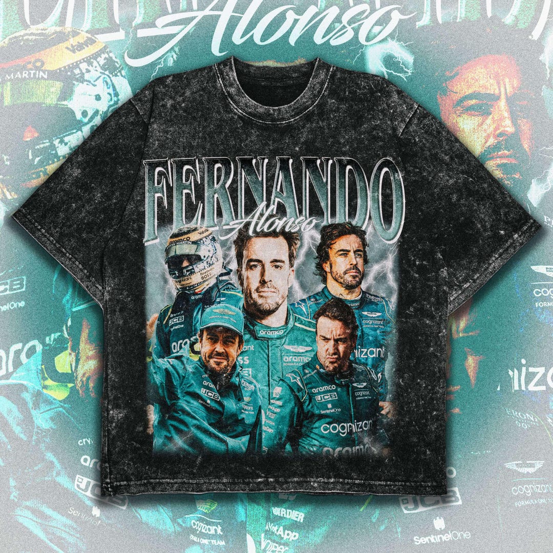 Vintage Fernando Alonso 90s Retro T-shirt, Fernando Alonso Hoodie, High ...
