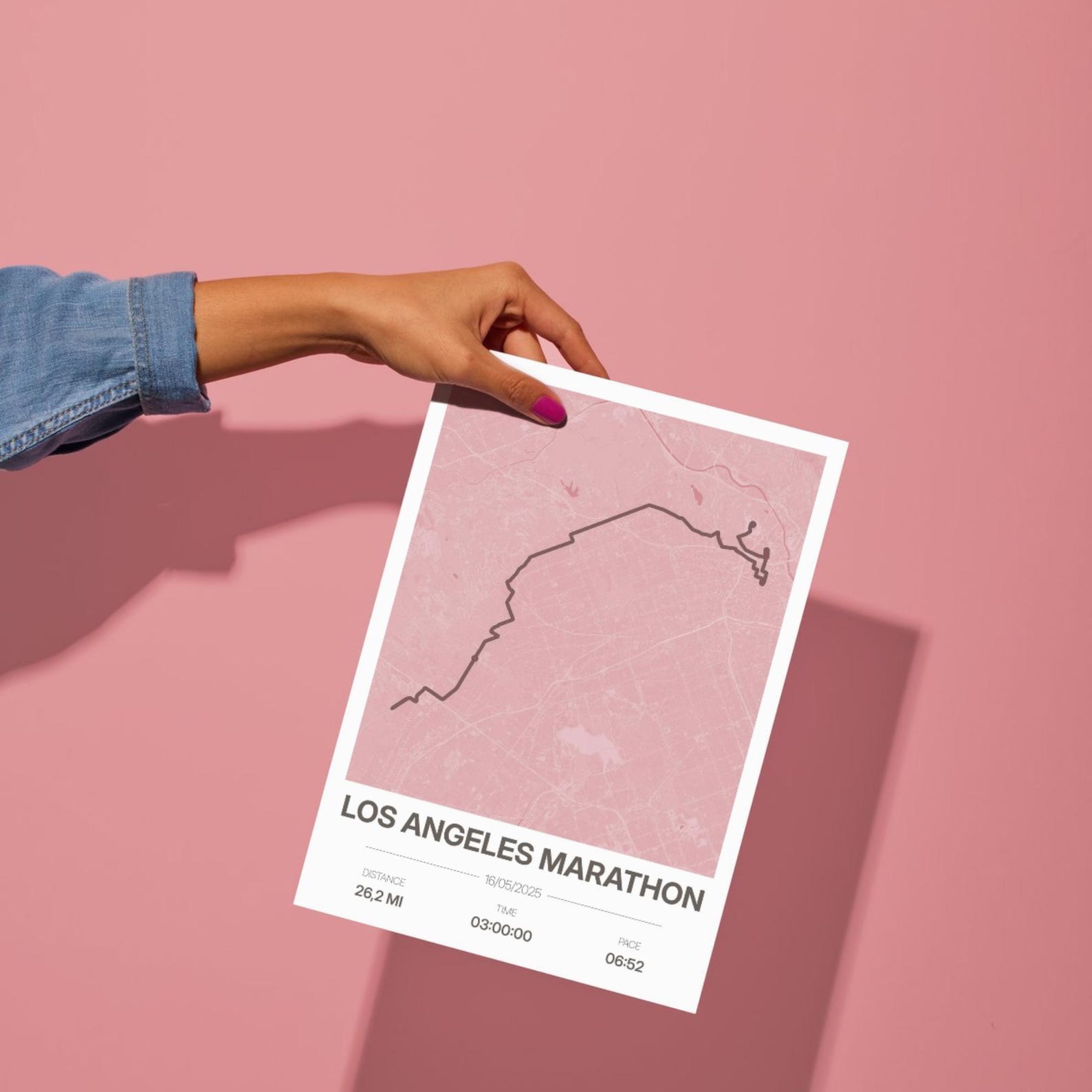 Custom Running Route Map | Personalized Marathon Poster | Strava GPX ...