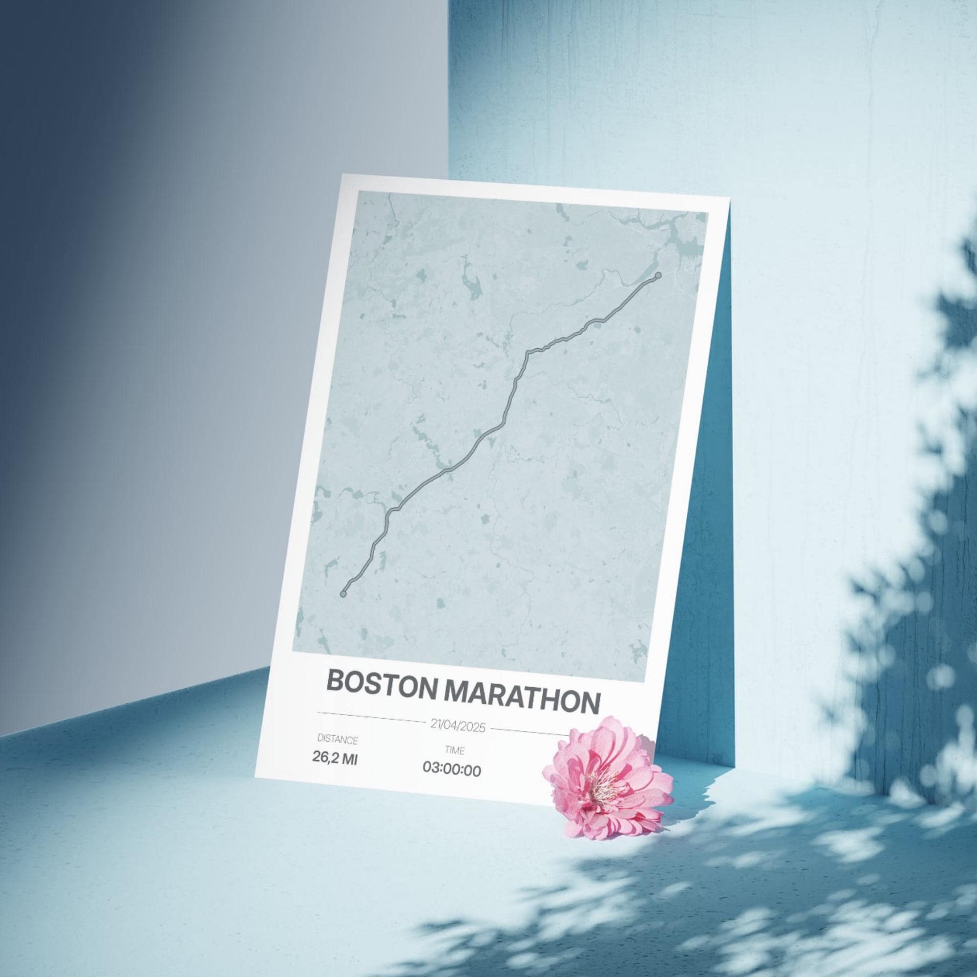 Custom Running Route Map | Personalized Marathon Poster | Strava GPX ...