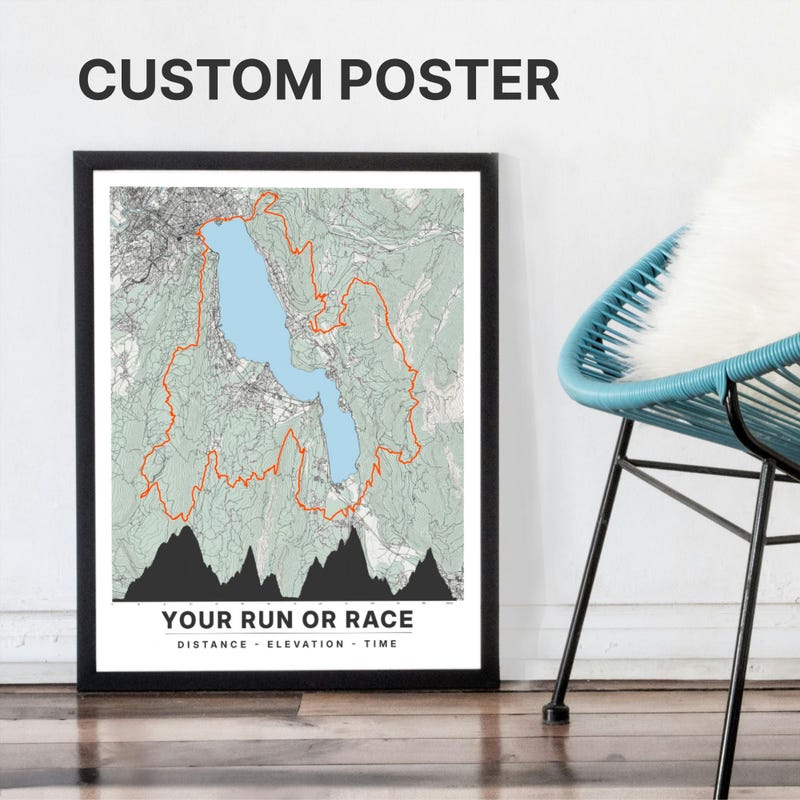 Route Elevation Map - Etsy