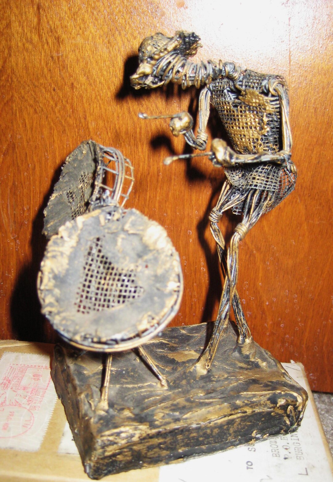 Mid Century Wire Sculpture-drummer, John Flavus & Alfred Weekes-very ...