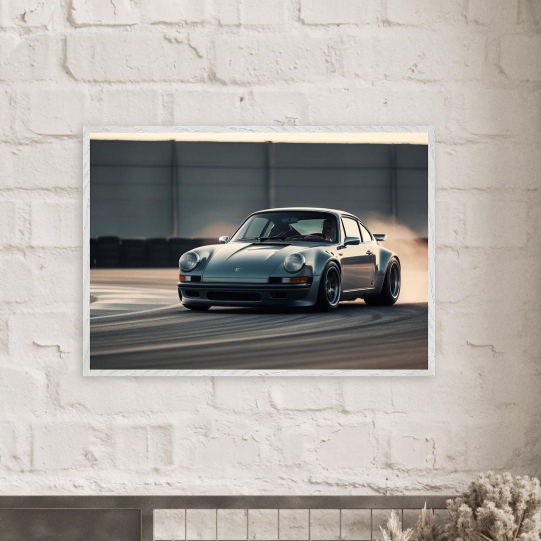 Porsche Wall Picture With Wooden Frame - Exclusive Motorsport Art on ...