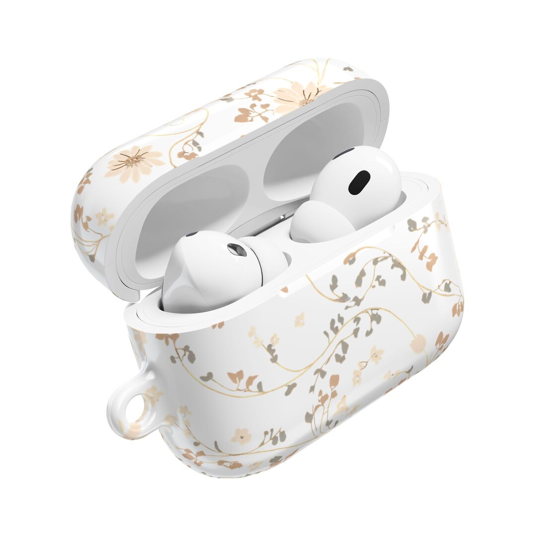 Pretty Floral AirPod Case, Elegant Airpods Cover, AirPod Pro Case, Gift ...