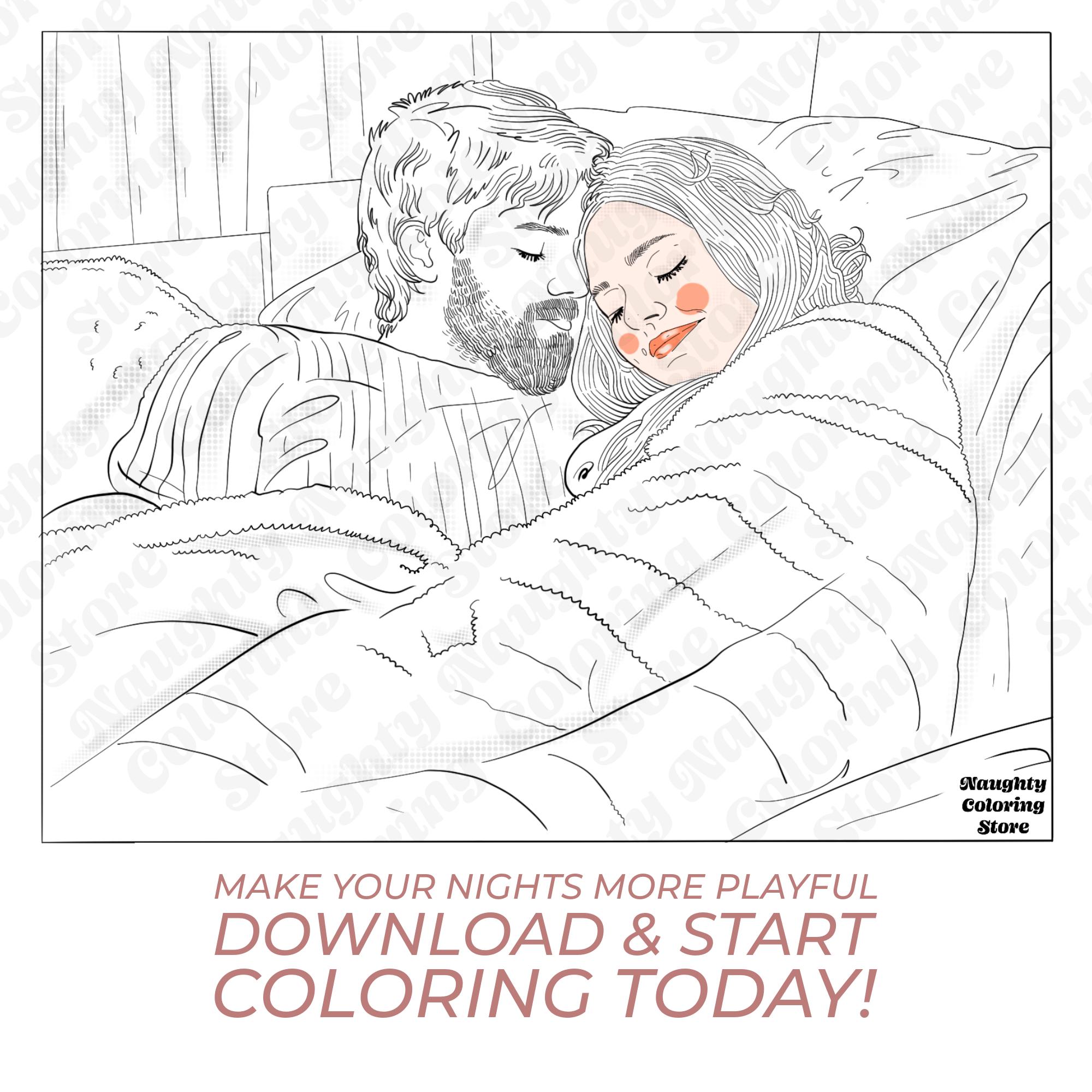 Valentine’s Day Romantic Adult Coloring Book for Couples – Naughty ...