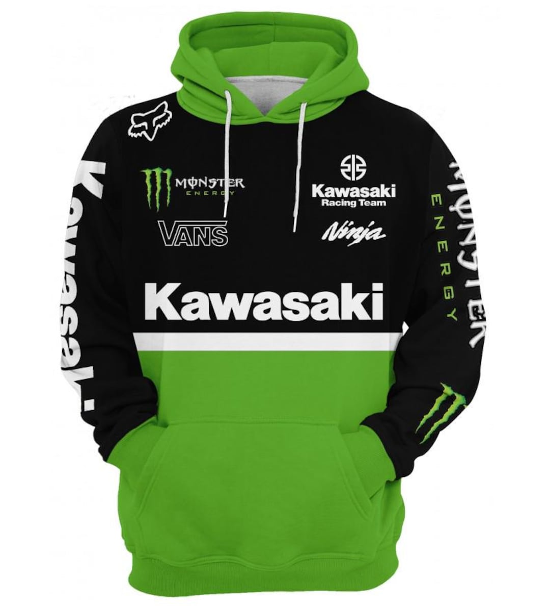 Kawasaki Hoodie/custom Motorcycle Hoodie/personalized Biker Sweatshirt ...
