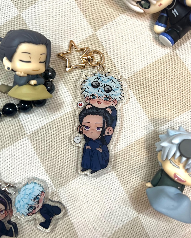 Jujutsu Kaisen - Gojo and Geto [keychain] - Etsy
