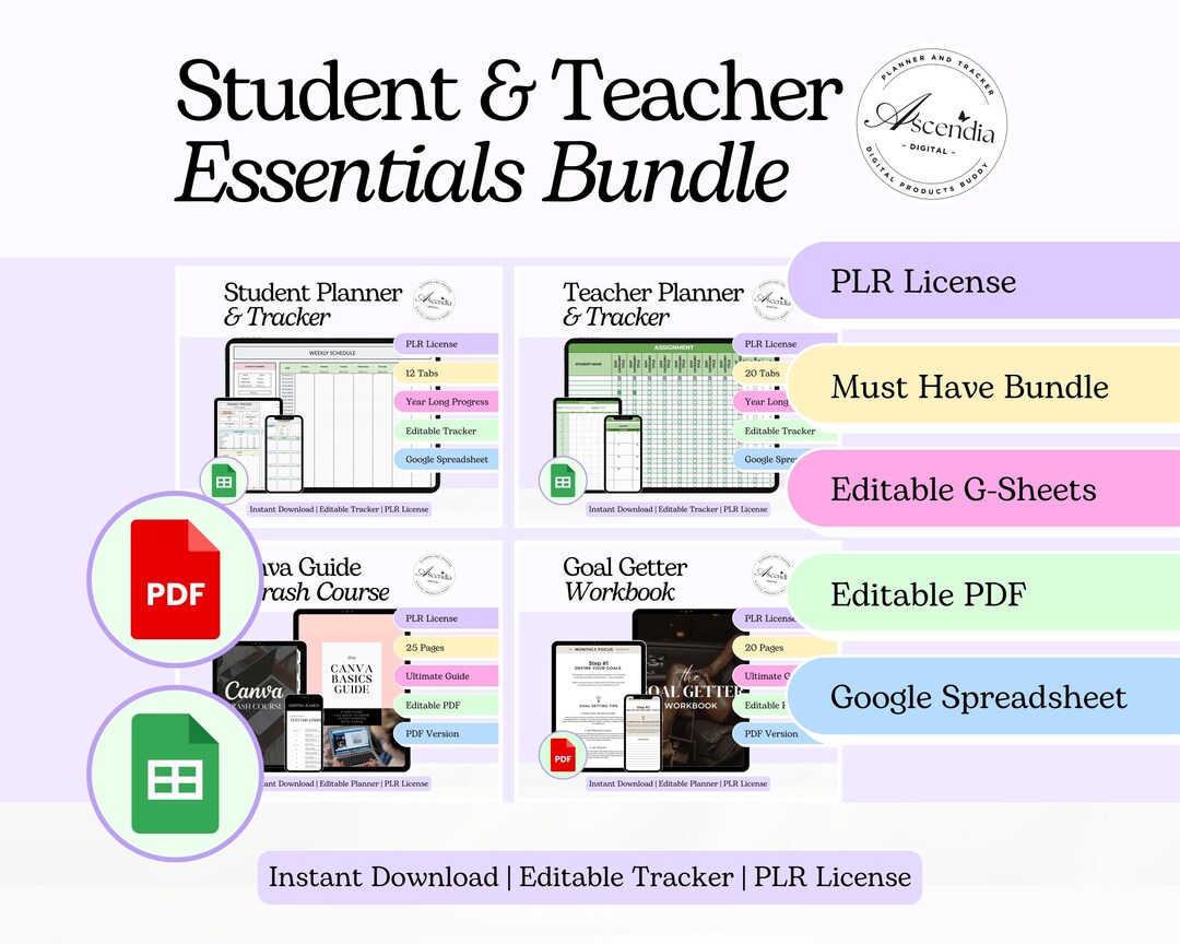 Student & Teacher Essentials Bundle - Etsy Canada