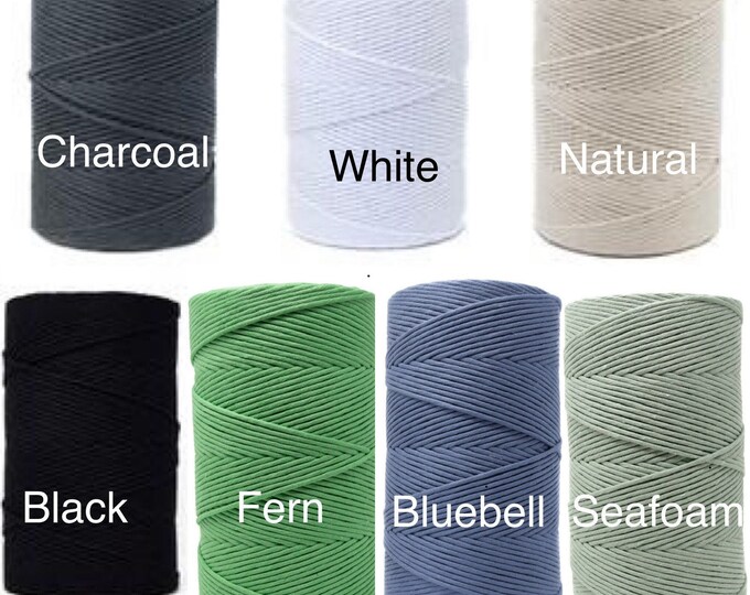 4mm Single Strand Macrame Cord 75 Ft Length Lots of | Etsy