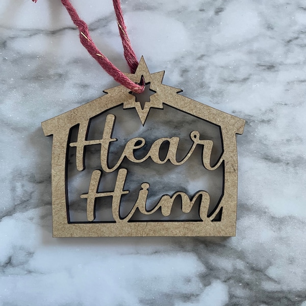 Hear Him Ornament - Etsy