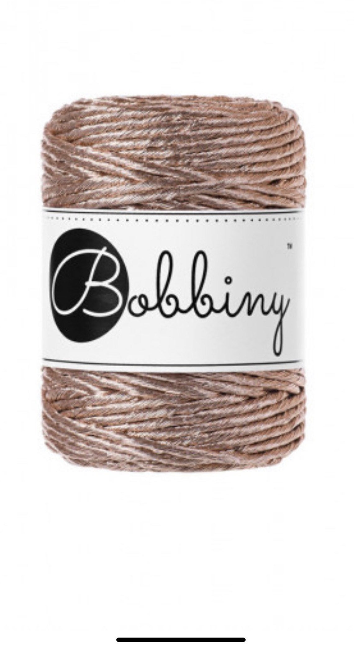 METALLIC Macrame Cord 3mm Single Strand Bobbiny Brand 30 | Etsy