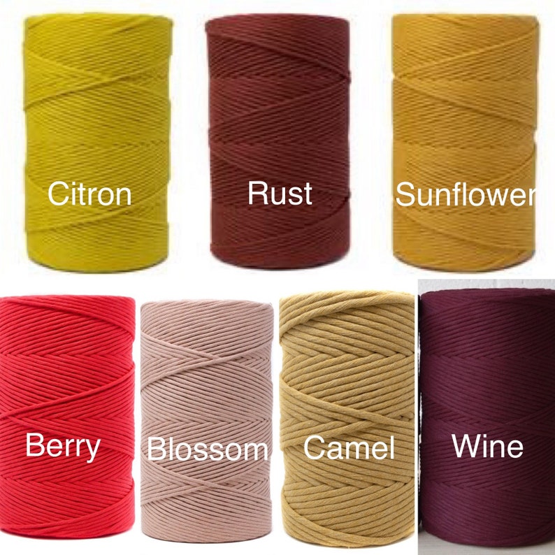 4mm Single Strand Macrame Cord 75 Ft Length Lots of - Etsy