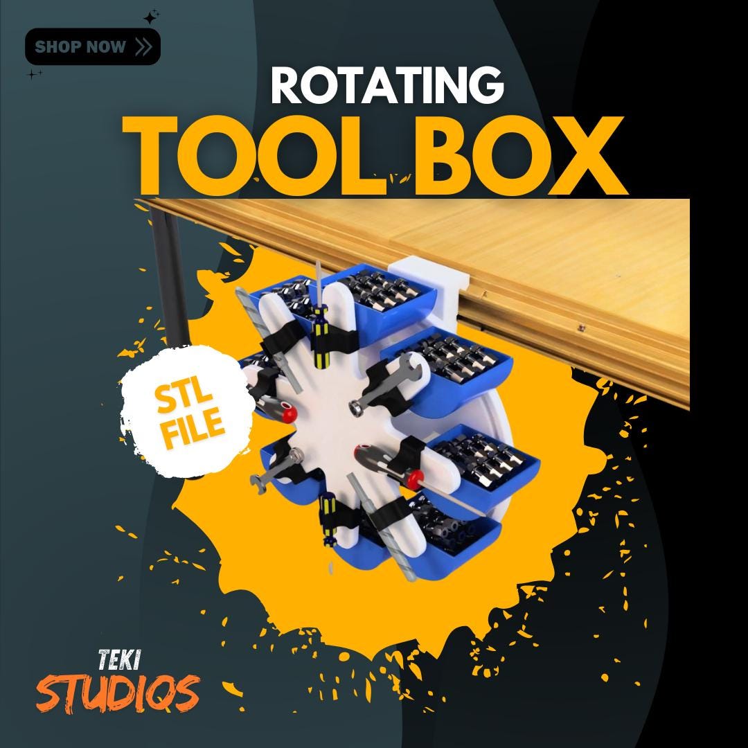 Rotating Tool Box 3D STL File | High-quality Digital Model for 3D ...