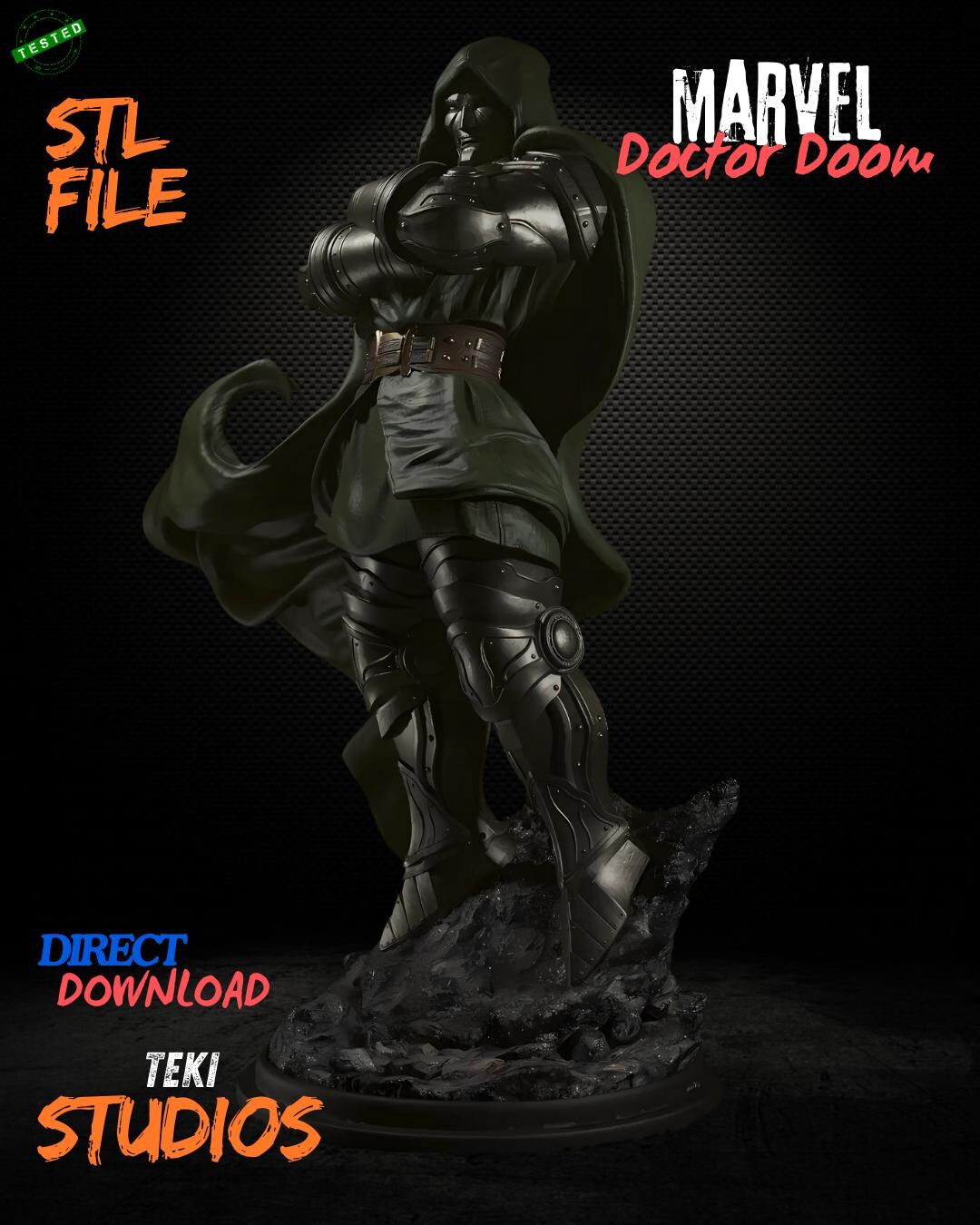 Doctor Doom 3D STL File High-quality Digital Model for 3D Printing ...