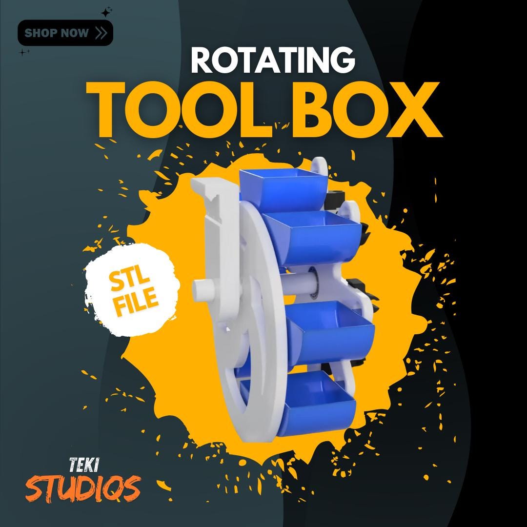 Rotating Tool Box 3D STL File | High-quality Digital Model for 3D ...
