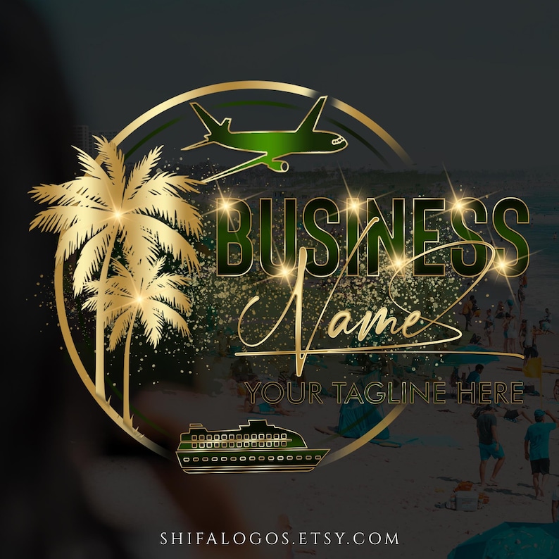 Travel Logo Design, Travel Agency Logo, Palm Tree Logo, Travel Blog ...