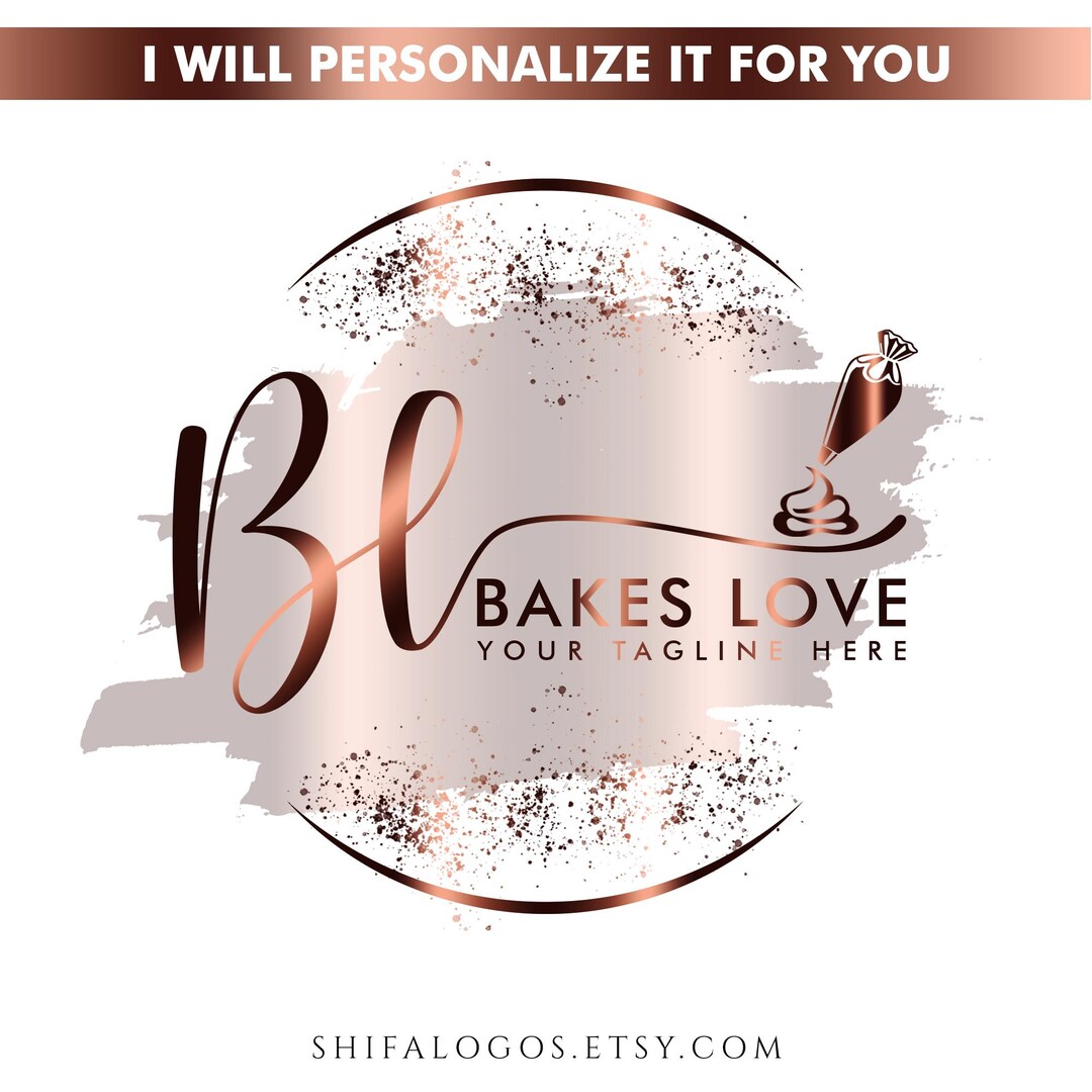 Digital Bronze Bakery Logo Design, Cake Logo, Pastry Logo, Sweets Logo ...