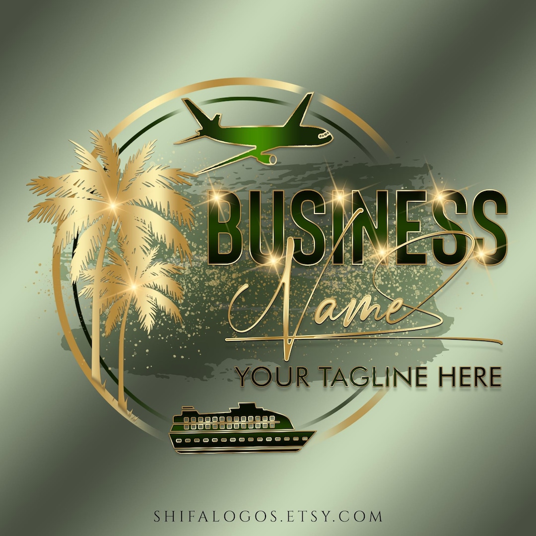 Travel Logo Design, Travel Agency Logo, Palm Tree Logo, Travel Blog ...