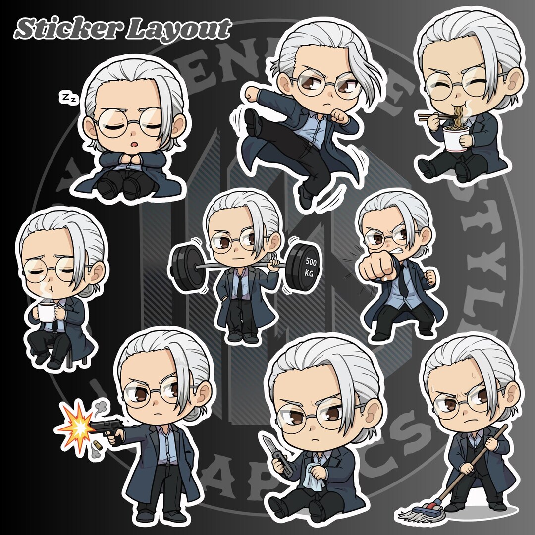 SAKAMOTO DAYS "taro Sakamoto Chibi Sticker Layout" - Etsy