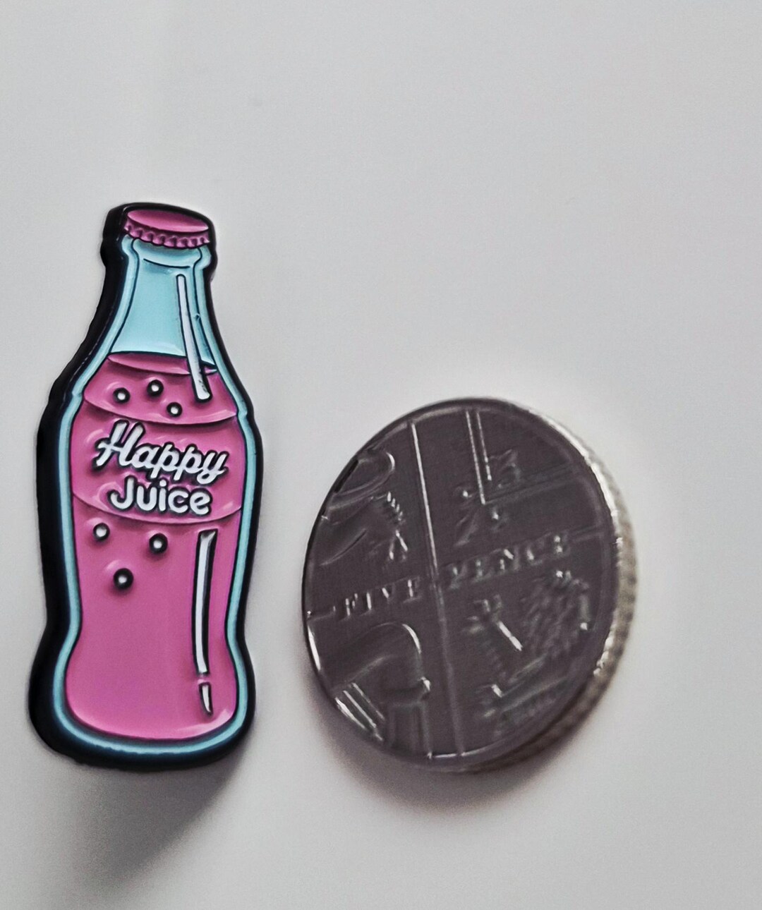 Pink Soda Pin Badge - Etsy
