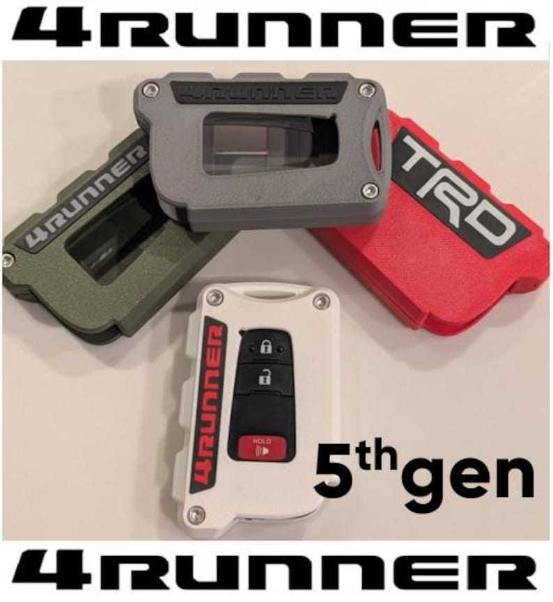 5th Gen Toyota 4runner Key Fob Case, 3D Printed TRD / SR5 / Limited ...