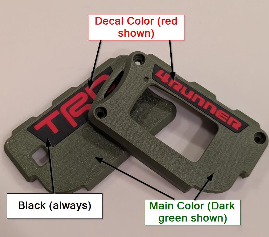 6th Gen Toyota 4runner Key Fob Case, 3D Printed TRD / SR5 / Limited ...