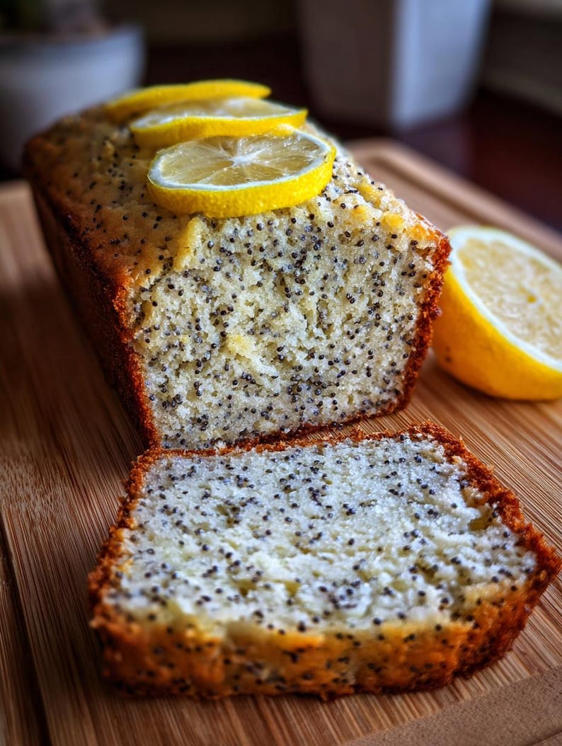 Lemon Poppy Seed Loaf Recipe: Moist Bakery Style Cake (PDF Download) - Etsy