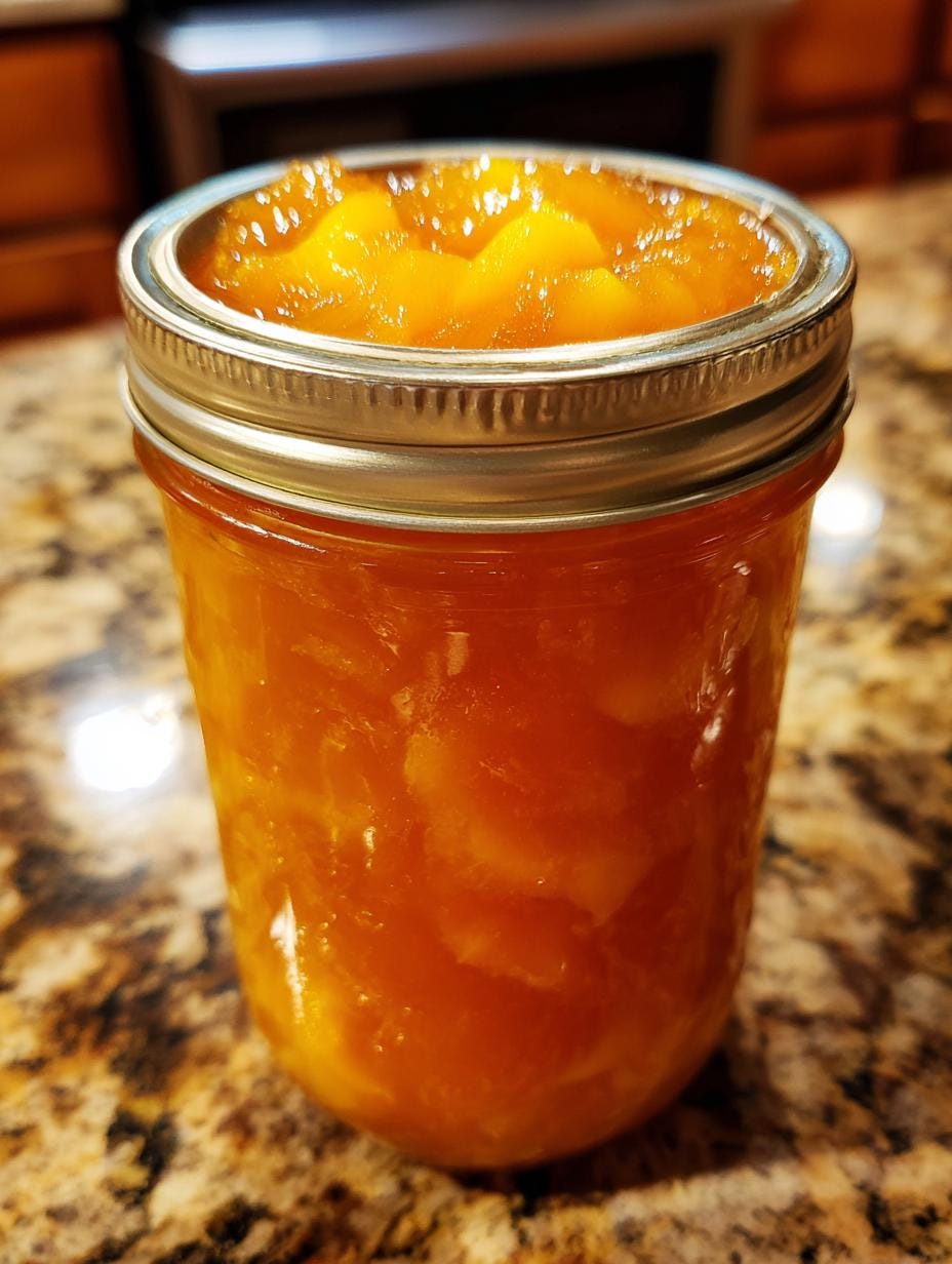 Peach Jam Recipe PDF – Homemade Fruit Preserves Without Pectin, Easy ...