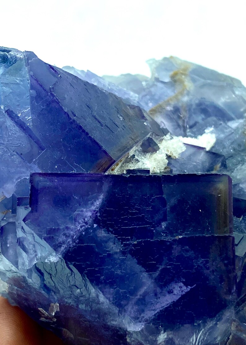 Natural Blue Phantom Fluorite Specimen (490g, Pakistan) - Etsy Hong Kong
