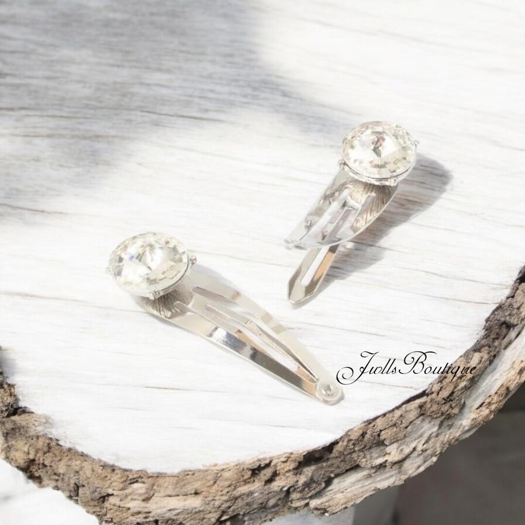 Classic Silver Minimalistic Hair Clip|beautiful Silver Jewel Clip for ...