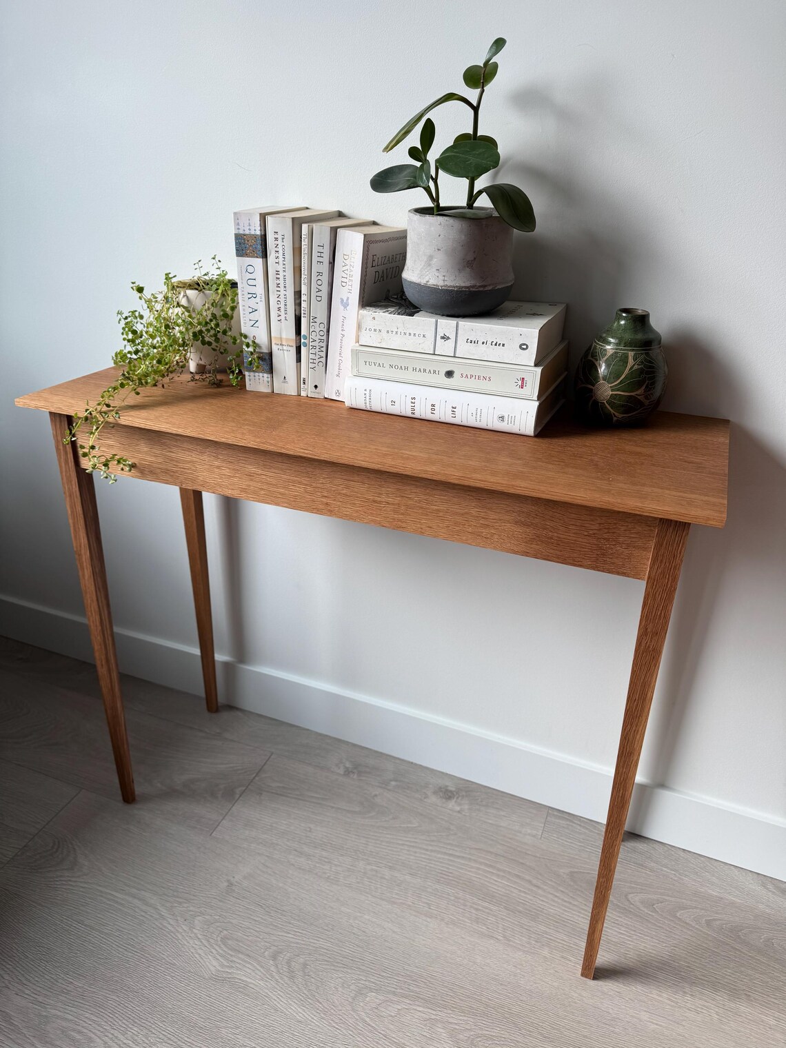 White Oak Hall Table - Etsy