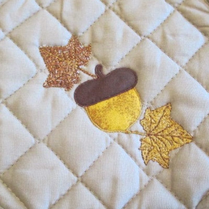Acorn Applique - Etsy