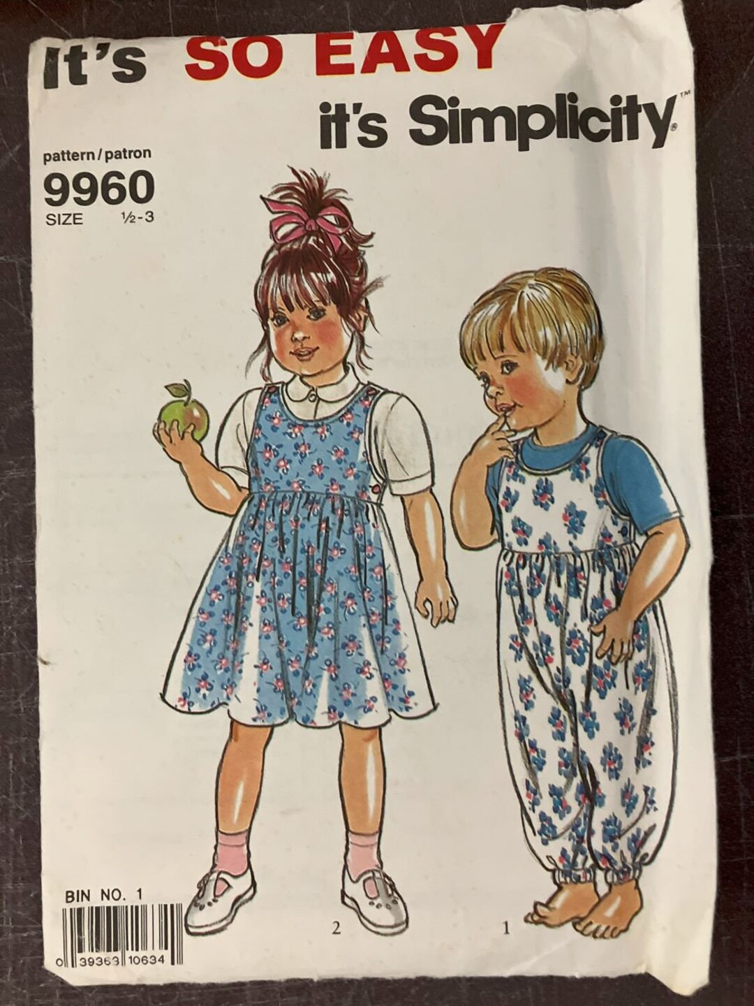 Simplicity 9960 Jumper/romper Pattern - Etsy