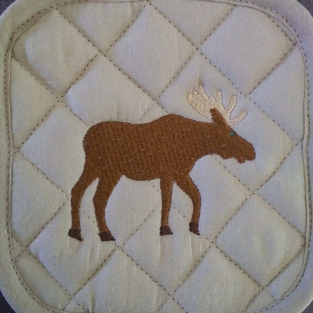 Moose Pot Holder - Etsy
