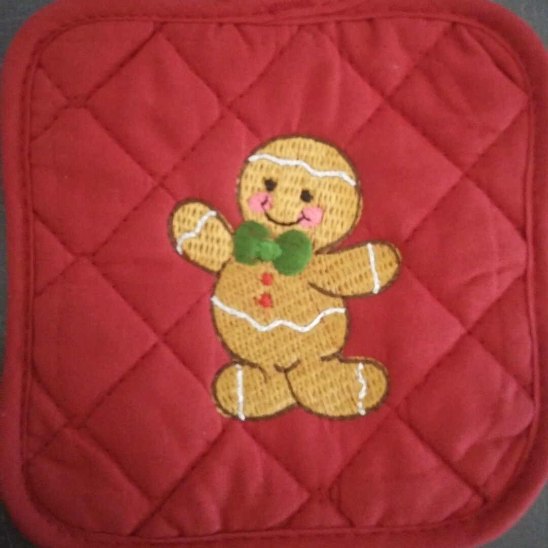 Fat Gingerbread Man Pot Holder - Etsy