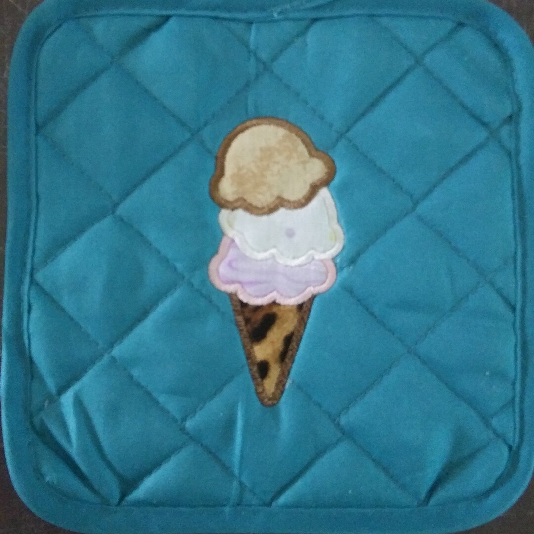 Ice Cream Applique Pot Holder - Etsy