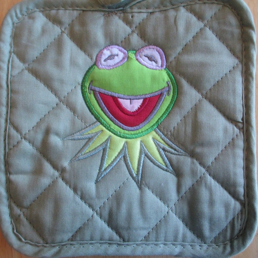 Kermit Applique Pot Holder - Etsy