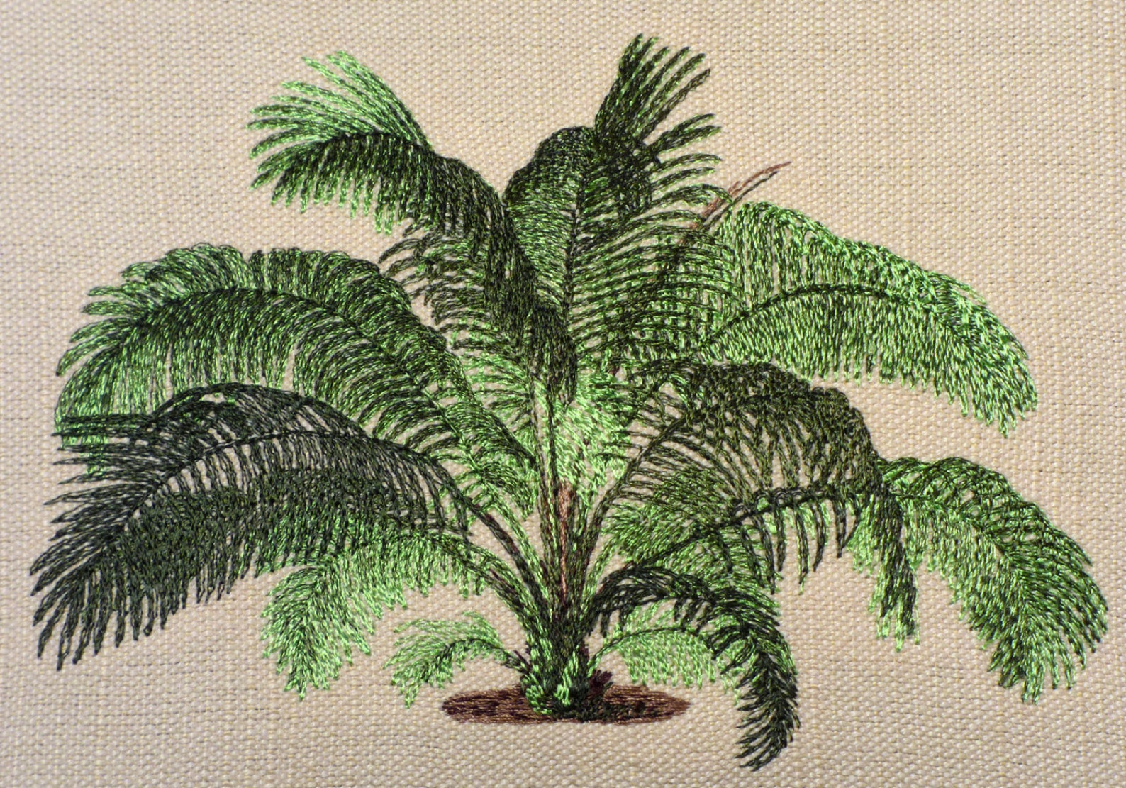 New Embroidered Palm Tree Pillow New 12 X 16 Insert — Item 189 - Etsy