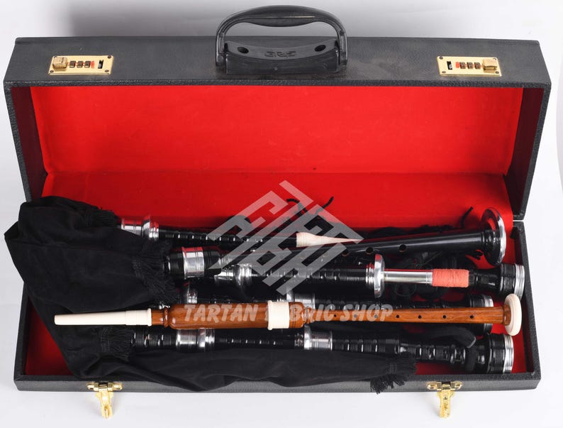 Scottish Great Highland Bagpipes - Full Size Silver Mounted Bagpipes ...