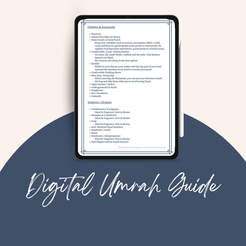 The Ultimate Guide to Performing Umrah - Etsy