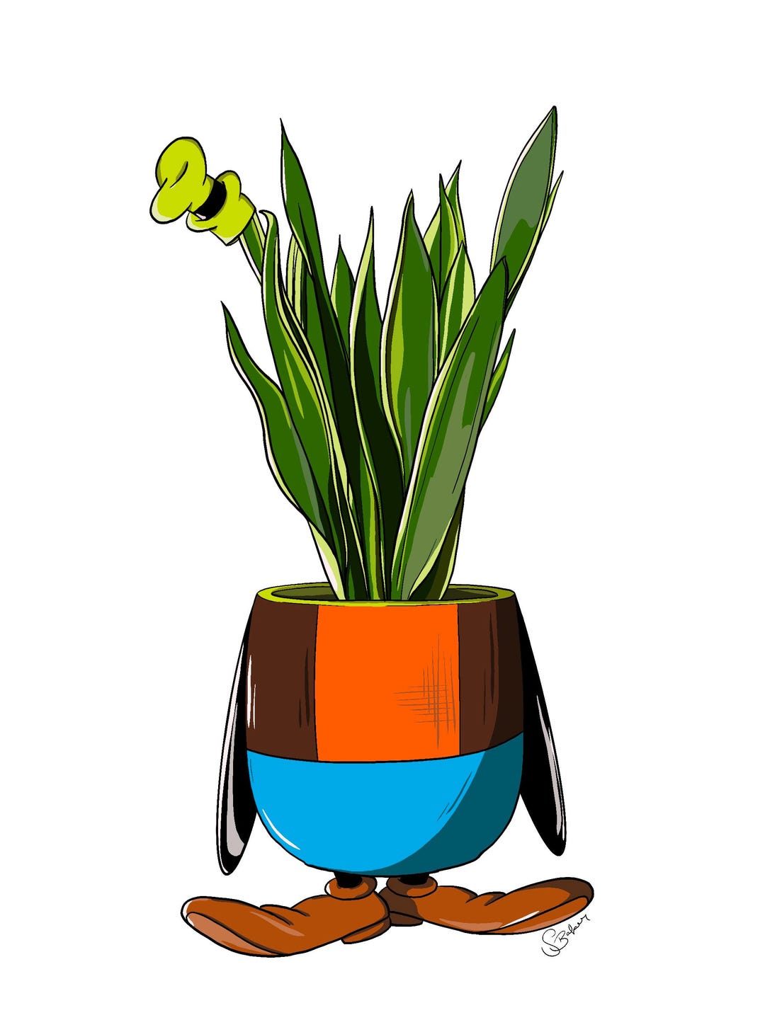 Goofy Plant Wall Art - Etsy