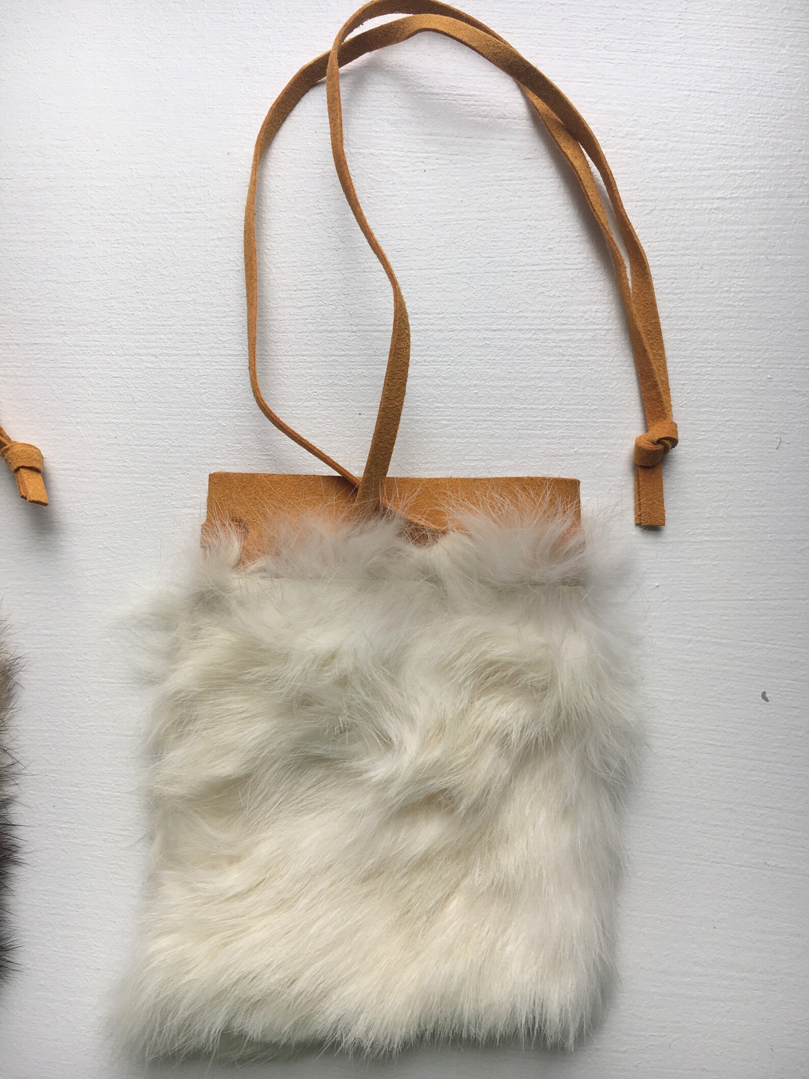 Rabbit Skin Pouch With Tie String, Native American - Etsy